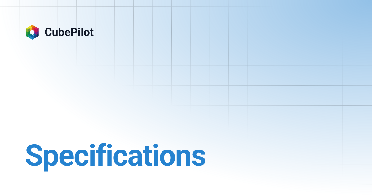 Specifications | CubePilot