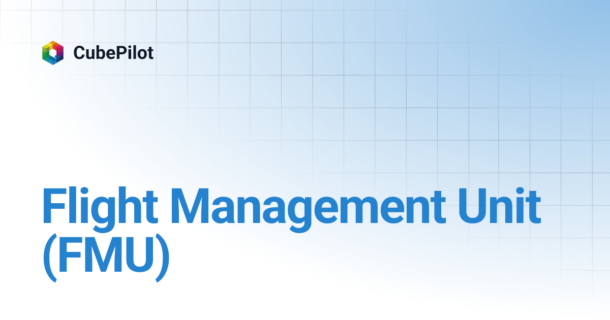 Flight Management Unit (FMU) | CubePilot